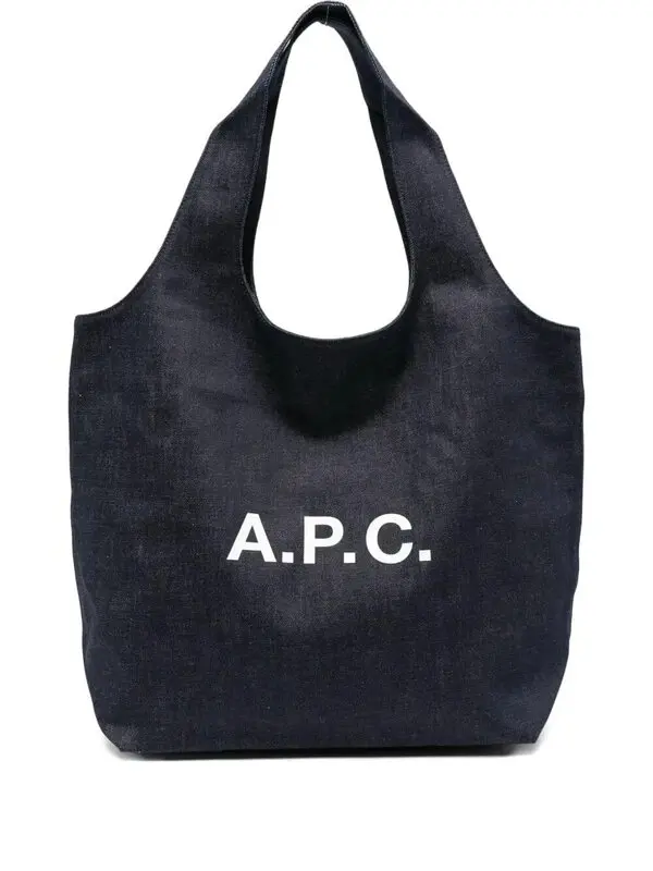 A.p.c. Ninon Cotton Tote Bag - Blue