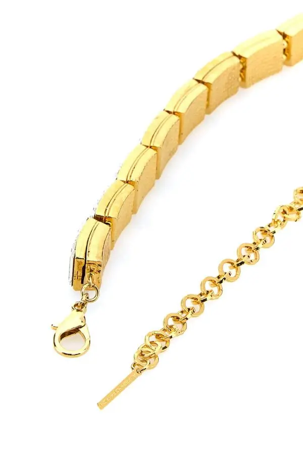Alessandra Rich Embellished Metal Choker