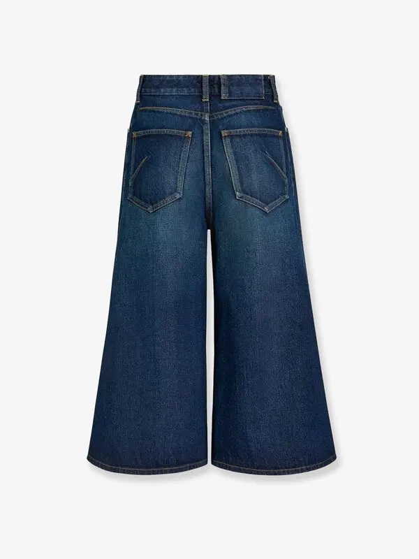 Alaïa Blue Denim Bermuda Shorts
