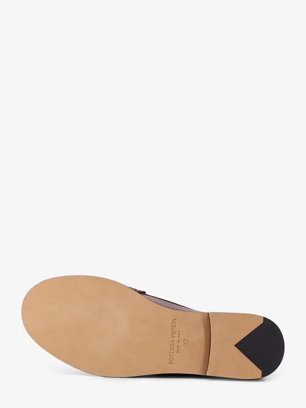 Bottega Veneta Silenzio Leather Loafers With Intrecciato Pattern - Multicolor