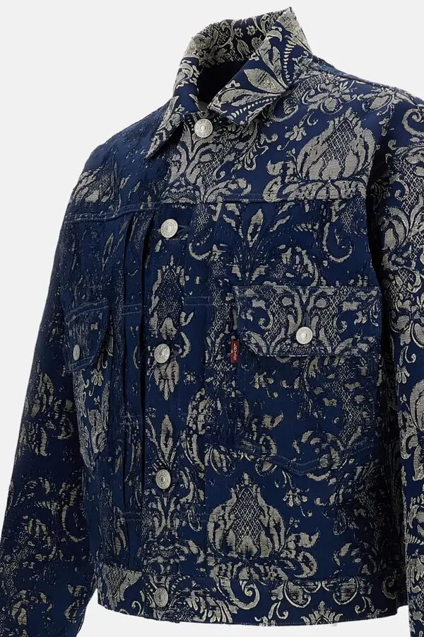 Junya Watanabe Watanabe X Levi's Damask Trucker Jacket - Multicolor