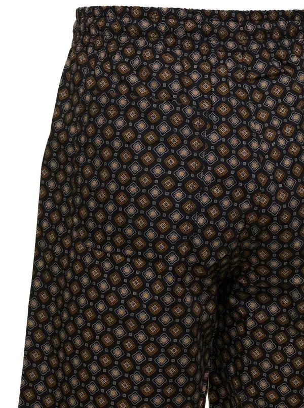 A.p.c. Vincento' Bermuda Shorts With All-over Print In Cotton - Multicolor