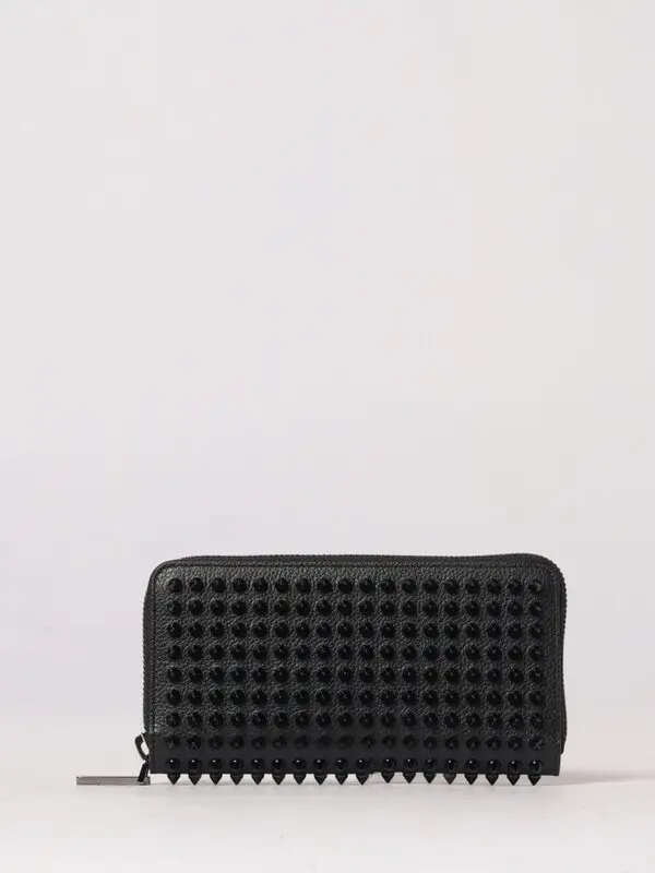 CHRISTIAN LOUBOUTIN M Panettone Calf Empire Spikes Wallet