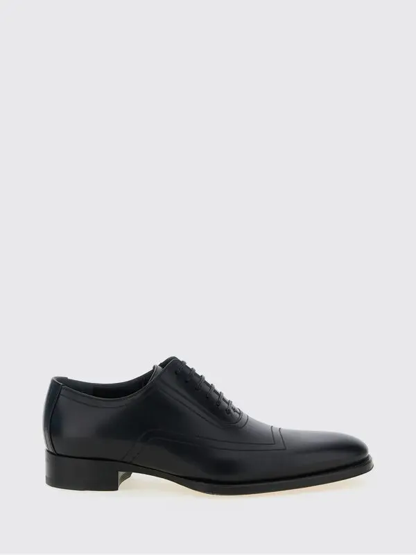 Gucci Leather Oxfords - Black
