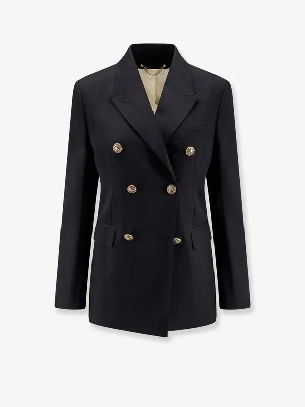 GOLDEN GOOSE Diva Light Dry Wool Blazer - Black