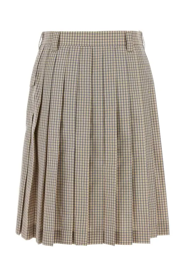 Miu Miu Embroidered Nylon Blend Skirt
