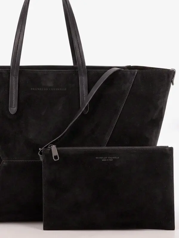 Brunello Cucinelli Suede Shoulder Bag - Multicolor