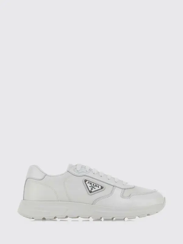 Prada Prax 2.0 Sneakers In Leather And Re-nylon - White