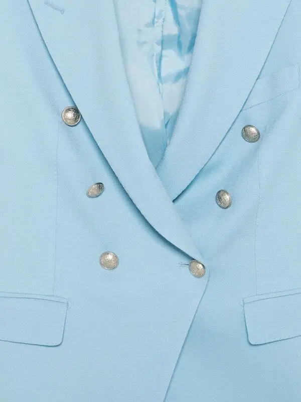 Tagliatore Linen Double-breasted Suit - Multicolor
