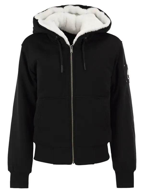 Moose Knuckles Classic Bunny Hooded Sweatshirt With Faux Fur Lining - Multicolor