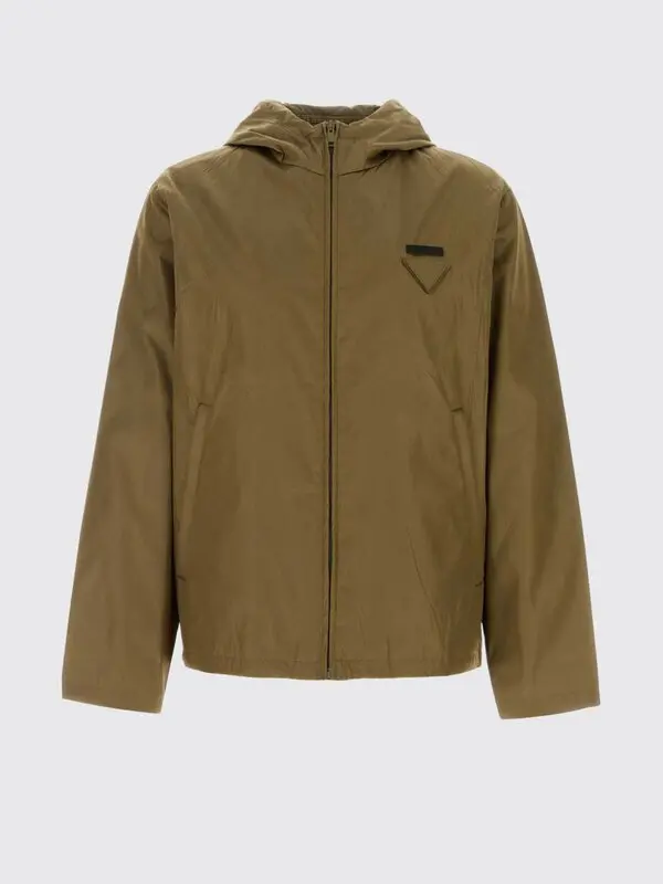 Prada Hooded Down Jacket In Re-nylon