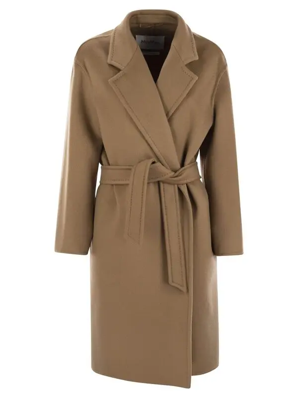 Max Mara Melinda Cashmere Midi Coat With Belt - Brown