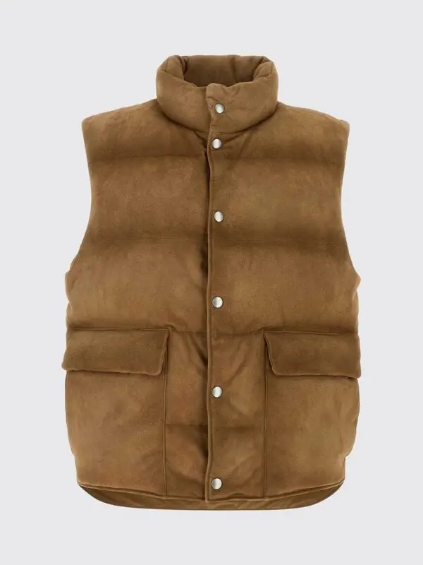 Prada Padded Leather Vest - Brown