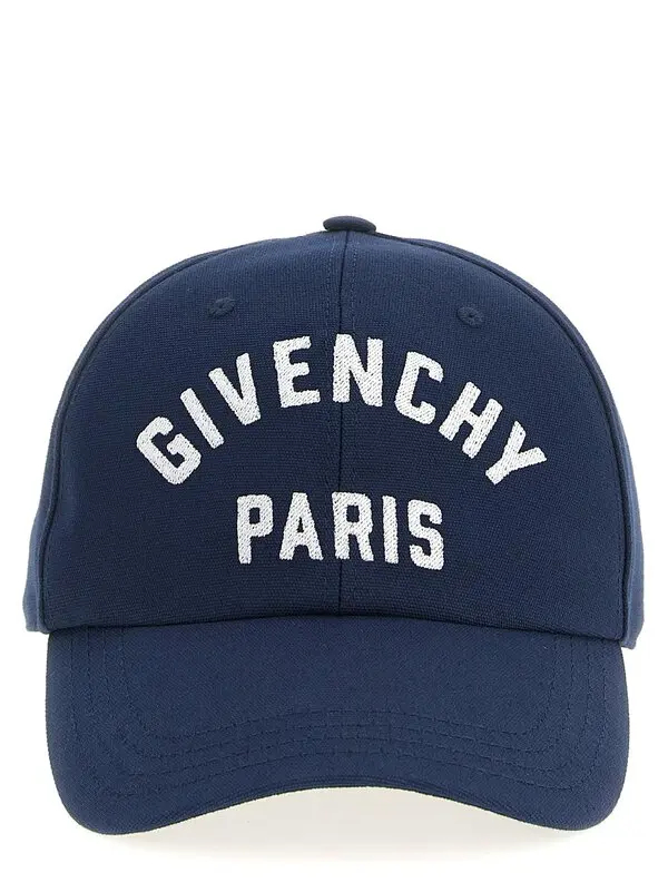 Givenchy Logo Embroidery Cap - Blue