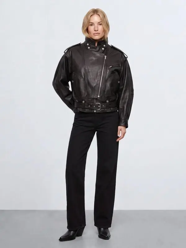 Isabel Marant Étoile Farza-gb Leather Jacket - Black