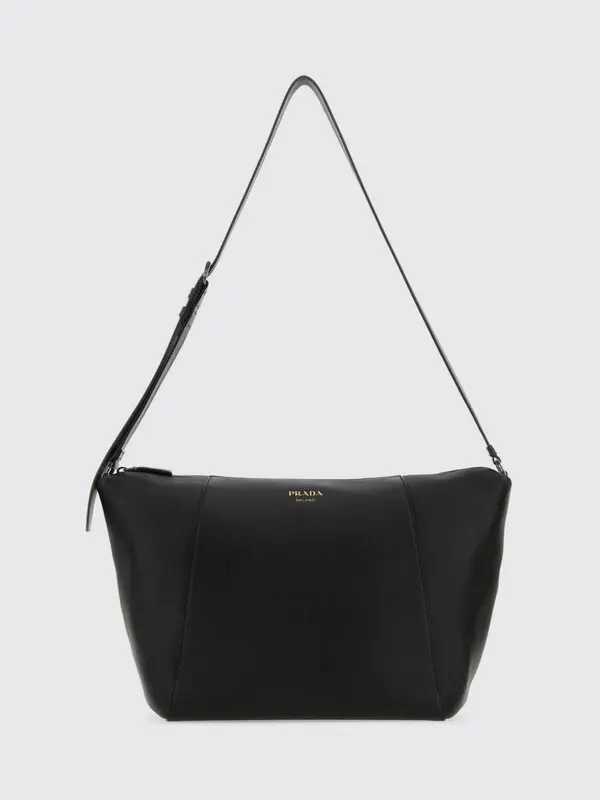 Prada Leather Shoulder Bag - Black