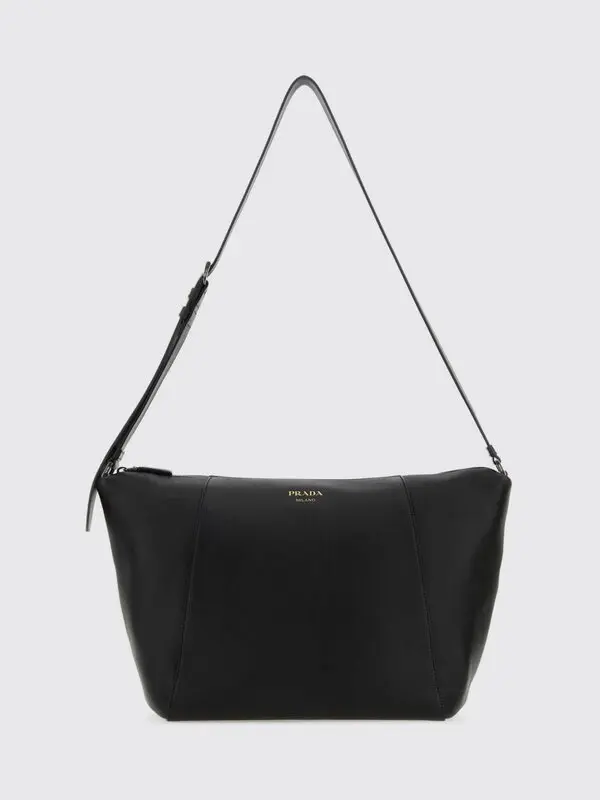 Prada Leather Shoulder Bag - Black