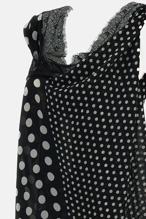 Junya Watanabe Polka Dot Sleeveless Top