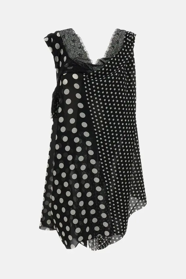 Junya Watanabe Polka Dot Sleeveless Top - Multicolor