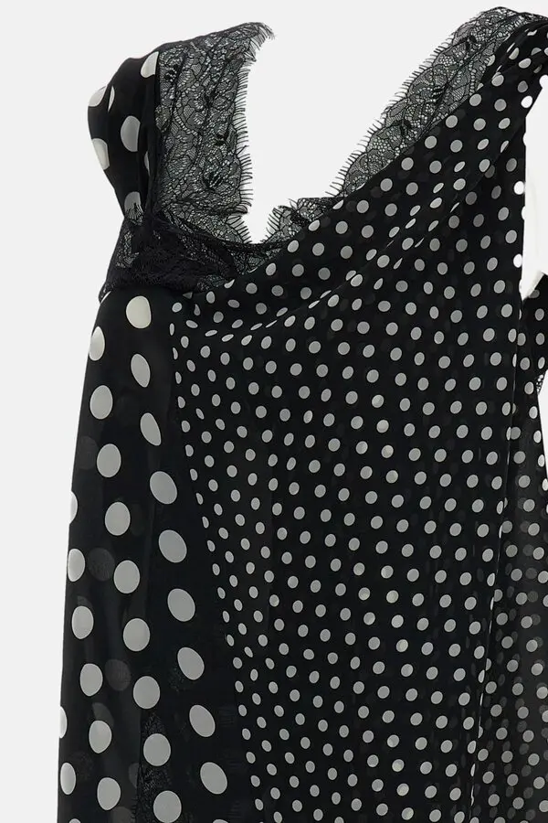 Junya Watanabe Polka Dot Sleeveless Top - Multicolor
