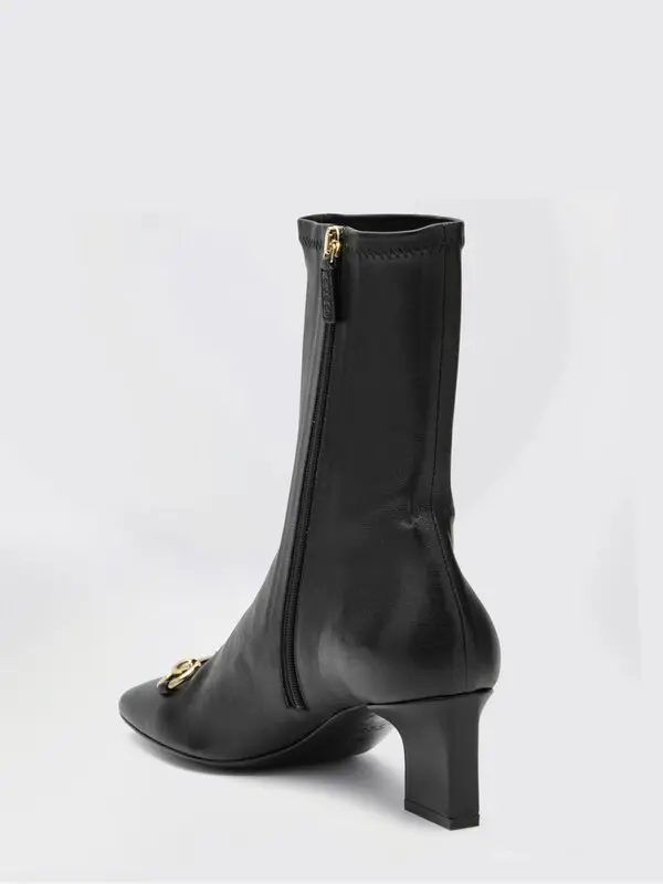 Gucci Signora Stretch Leather Ankle Boots