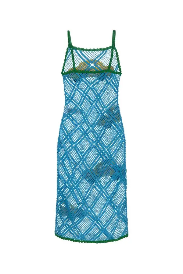 JW Anderson Light Crochet Dress - Blue