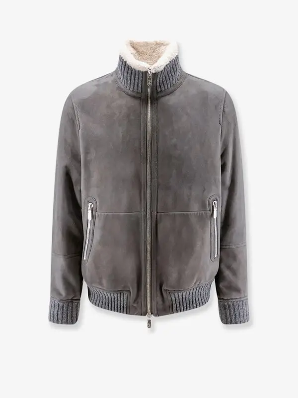 Brunello Cucinelli Shearling Jacket - Multicolor