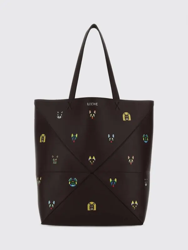 Loewe Louis Wain X Puzzle Fold Bag In Printed Nappa