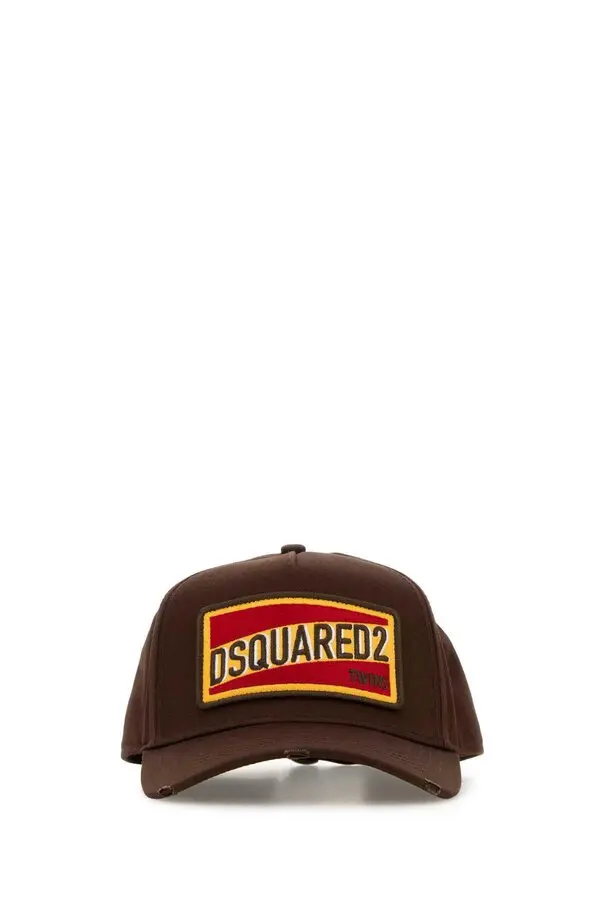 Dsquared2 Cotton Baseball Cap - Brown