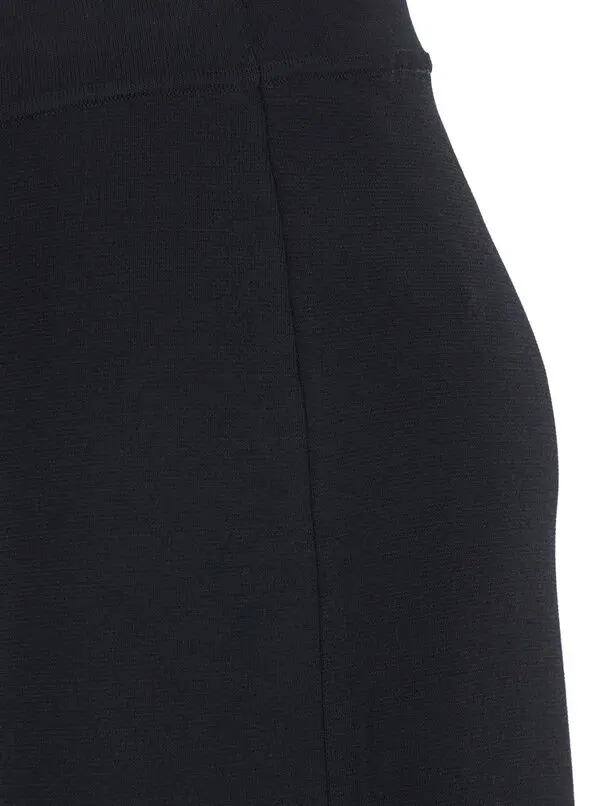 P.a.r.o.s.h Viscose Blend Wide Leg Pants - Black