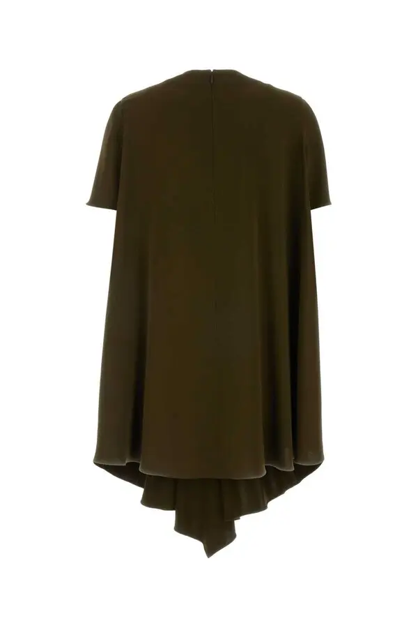 Loewe Khaki Stretch Cady Mini Dress