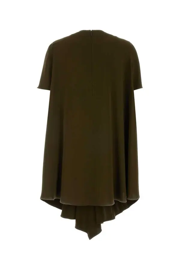 Loewe Stretch Cady Mini Dress - Green