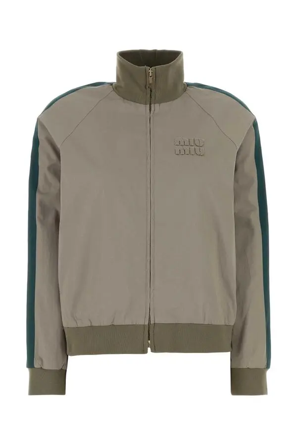 Miu Miu Dove Grey Cotton Jacket