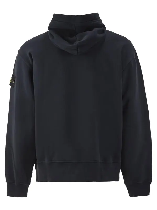Stone Island Oversized Hoodie With Raglan Sleeves - Blue