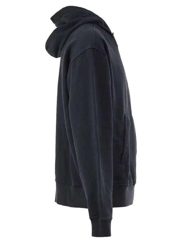 Stone Island Oversized Hoodie With Raglan Sleeves - Blue