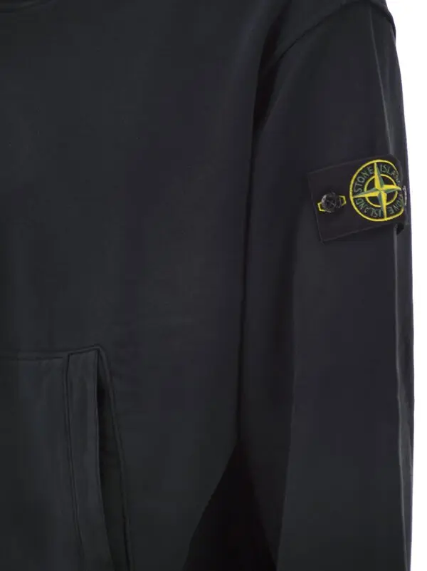 Stone Island Oversized Hoodie With Raglan Sleeves - Blue