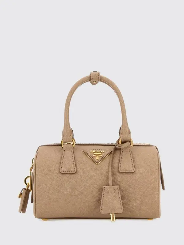 Prada Mini Saffiano Leather Bag With Lock And Key
