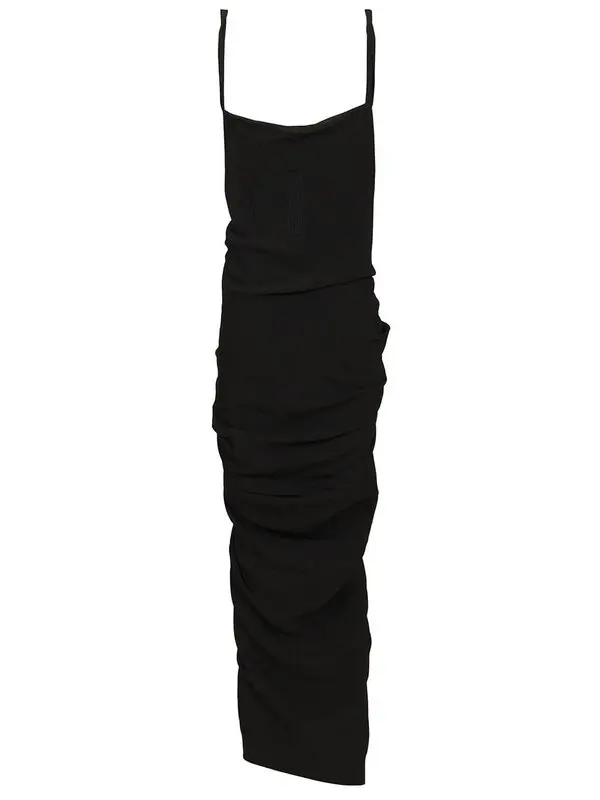 Rick Owens Long Draped Cady Dress