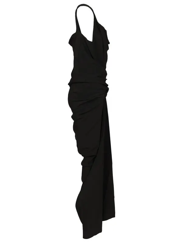 Rick Owens Long Draped Cady Dress
