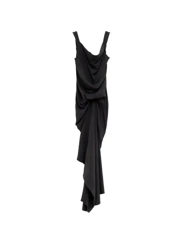 Rick Owens Long Draped Cady Dress