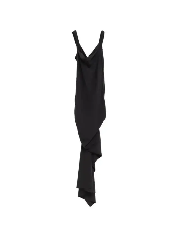 Rick Owens Long Draped Cady Dress