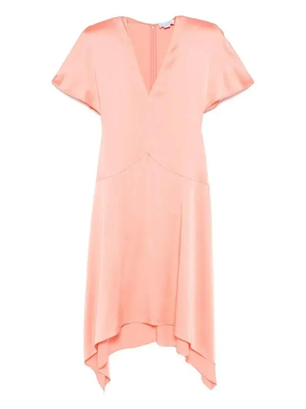 Stella McCartney Asymmetrical V-neck Midi Dress