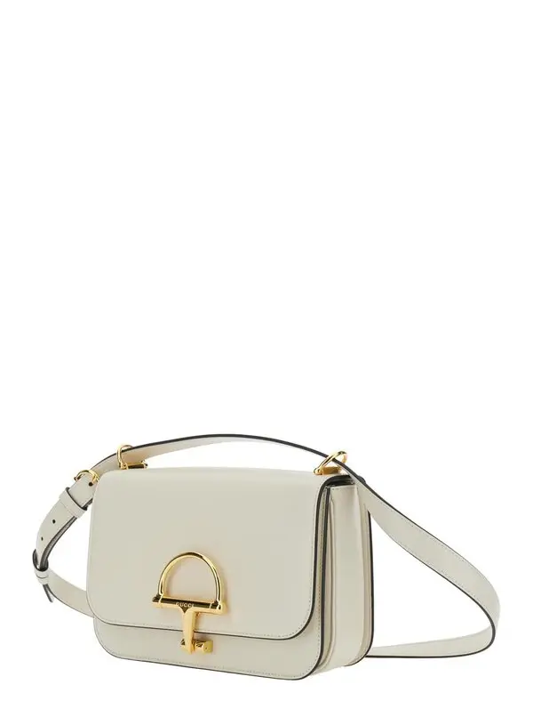 Gucci Leather Shoulder Bag - White
