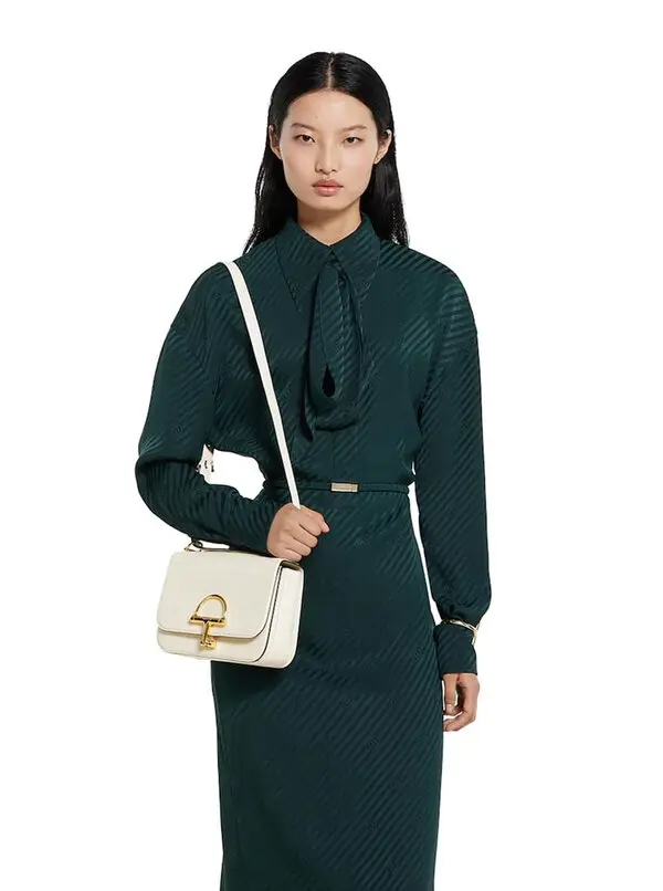 Gucci Leather Shoulder Bag - White