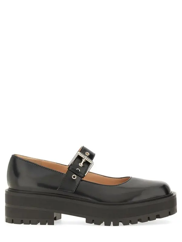 GIANVITO ROSSI Leather Sandal - Black
