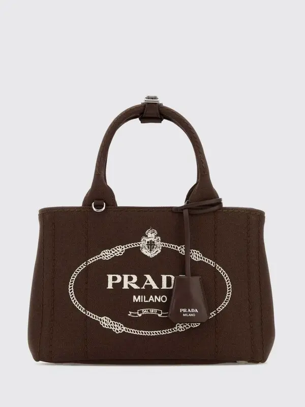 Prada Printed Logo Canvas Jardinii¨re Bag