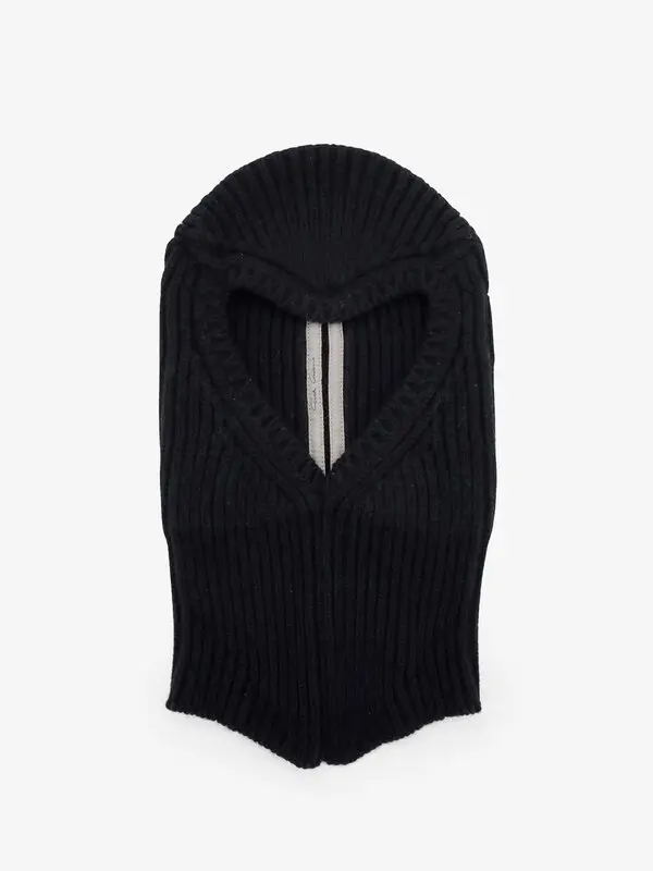 Rick Owens Porteville Cashmere And Wool Blend Balaclava - Black
