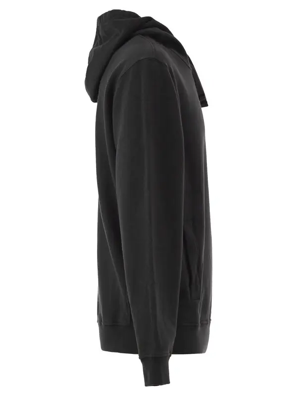 Stone Island Cotton Hooded Sweatshirt With Compass Badge