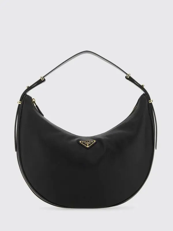 Prada Arqui¨ Leather Hobo Bag - Black