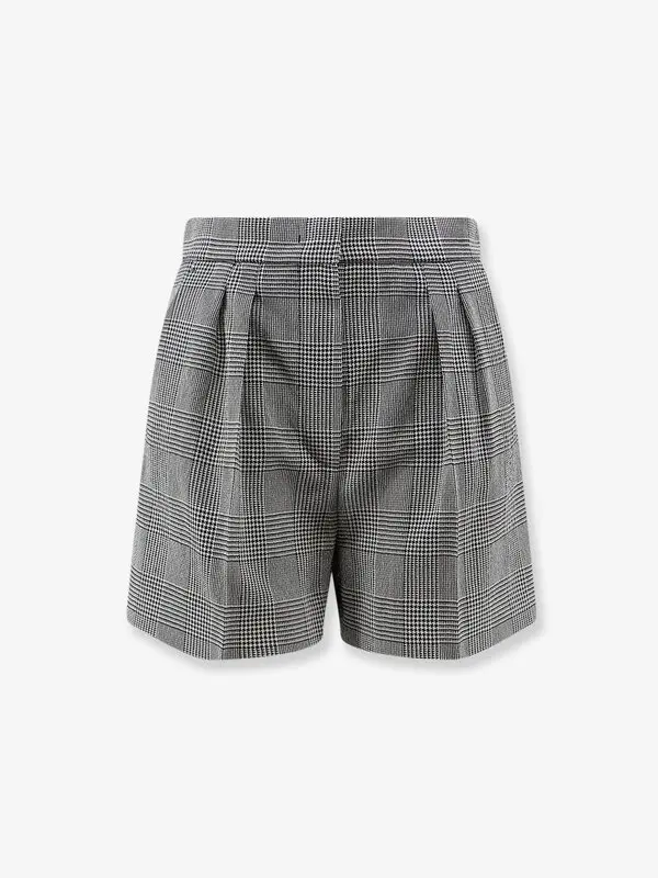 Max Mara Mxmagoraio Virgin Wool Shorts - Multicolor